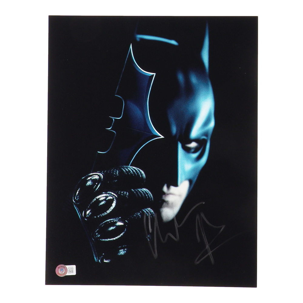 Christian Bale Signed "Batman" 11x14 Photo (Beckett) | Pristine Auction