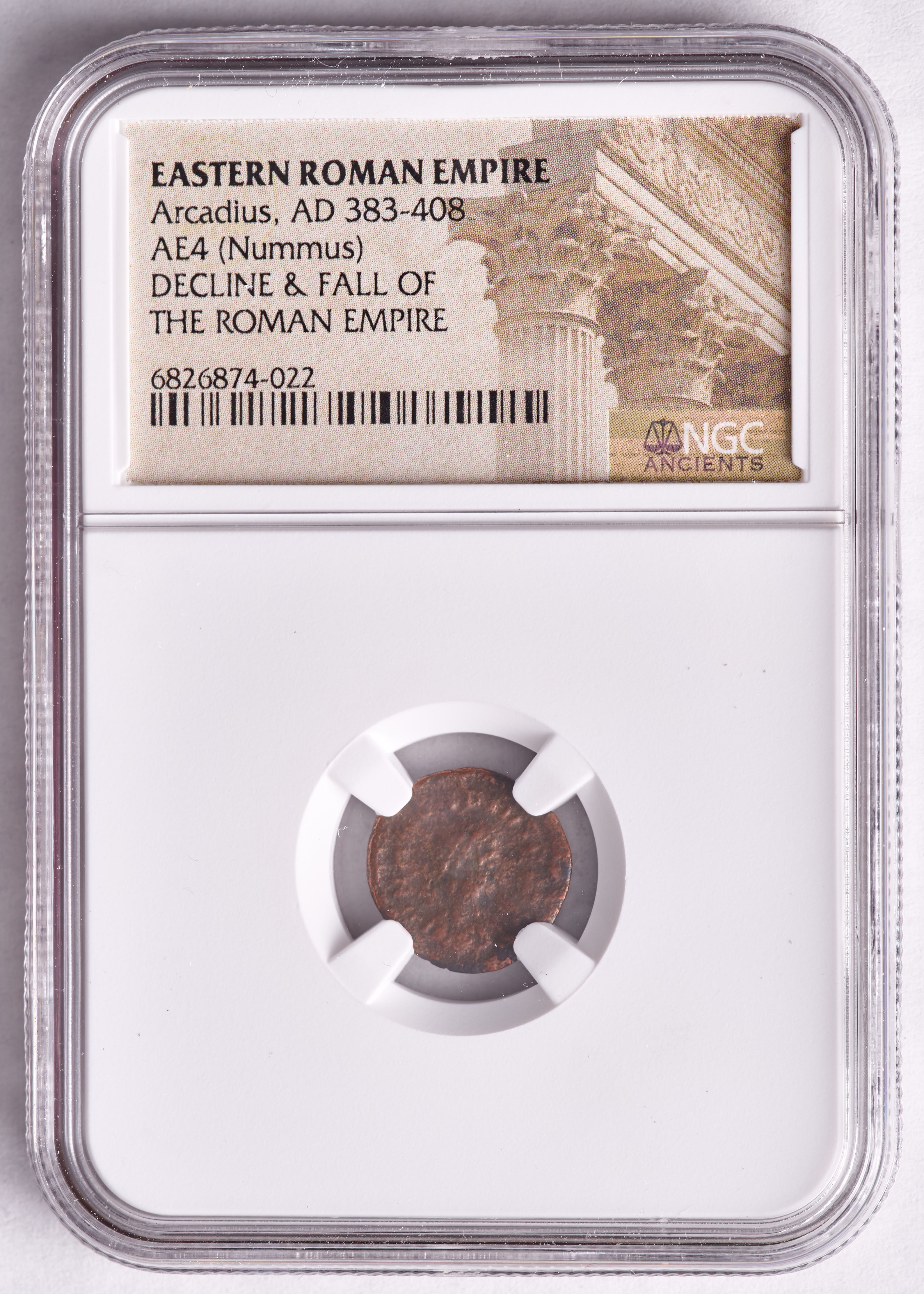 Arcadius (AD 383-408) Roman Empire AE4 (Nummus) Ancient Coin - Decline ...