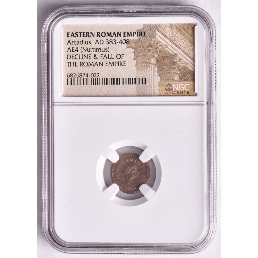 Arcadius (AD 383-408) Roman Empire AE4 (Nummus) Ancient Coin - Decline ...