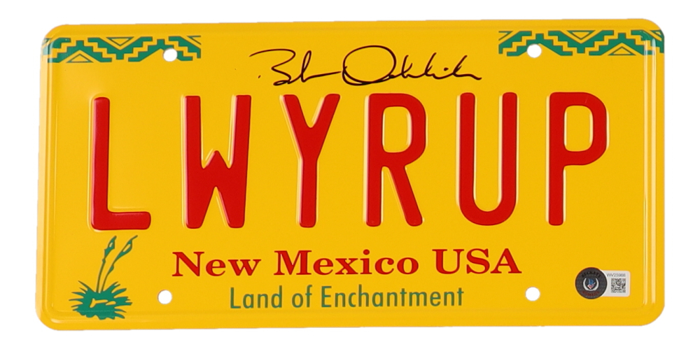 Bob Odenkirk Signed "Breaking Bad" Replica License Plate (Beckett ...