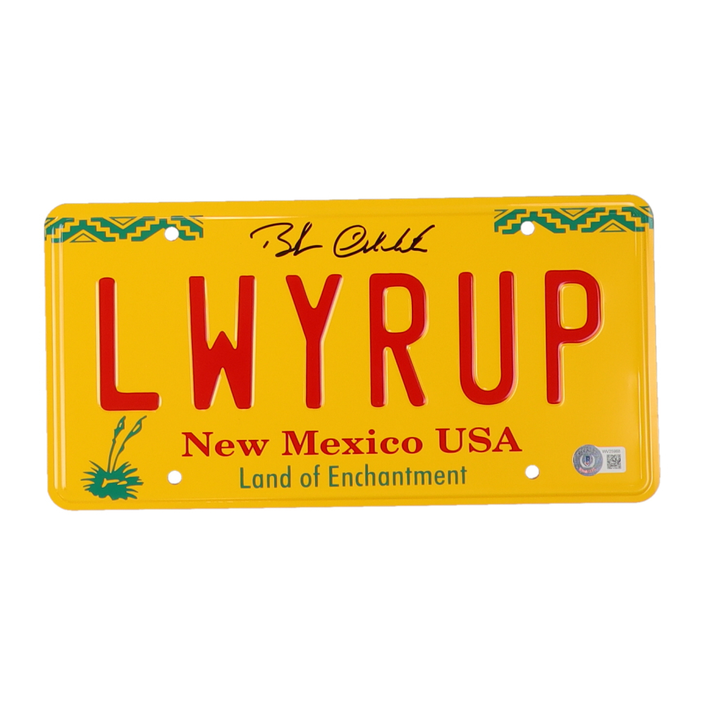 Bob Odenkirk Signed "Breaking Bad" Replica License Plate (Beckett ...