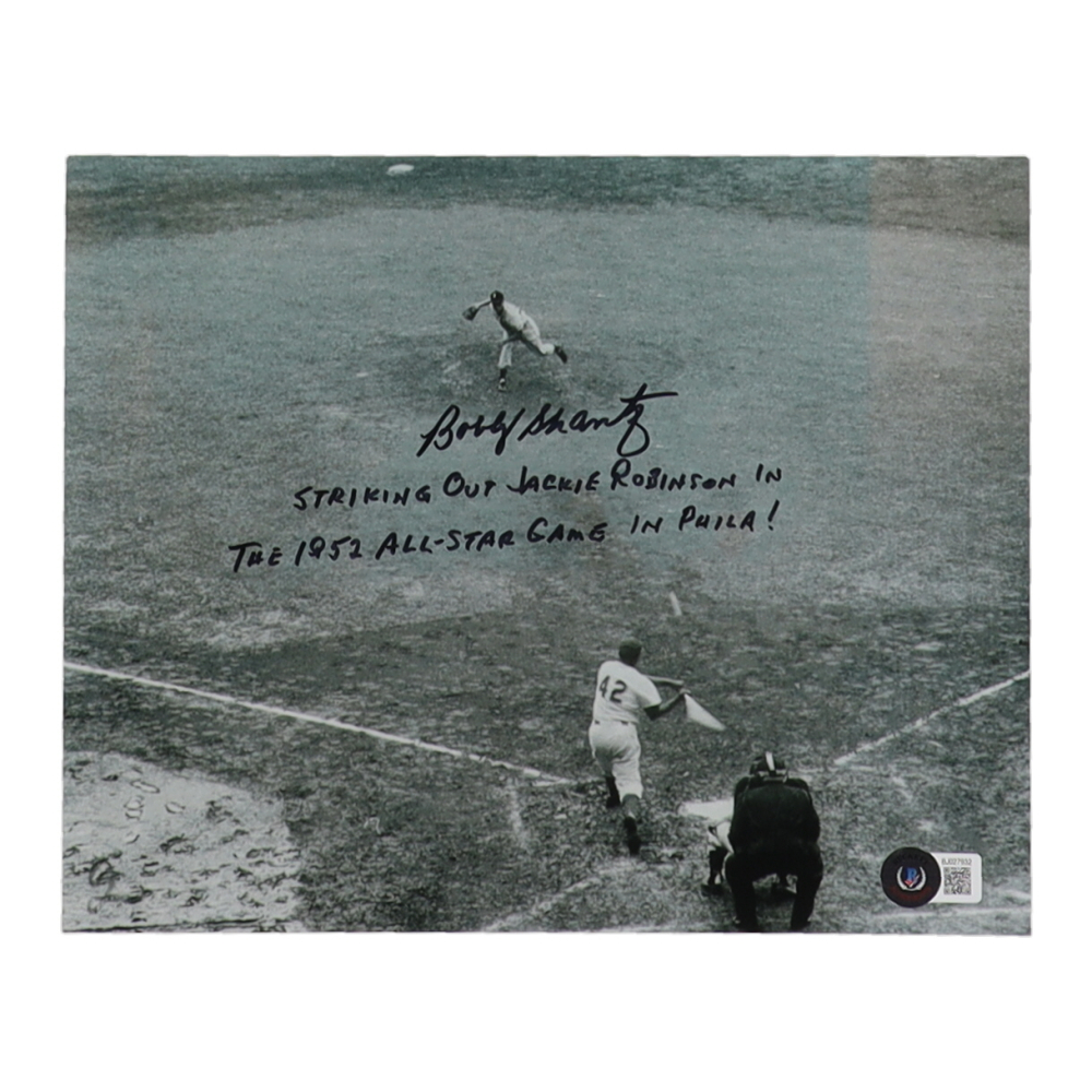 Bobby Shantz Signed All-Star Game 8x10 Photo Inscribed "Striking Out ...