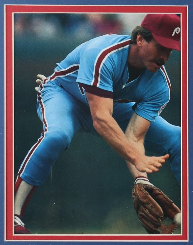 Mike Schmidt Signed Custom Framed Cut Display With Jersey & HOF Pin ...