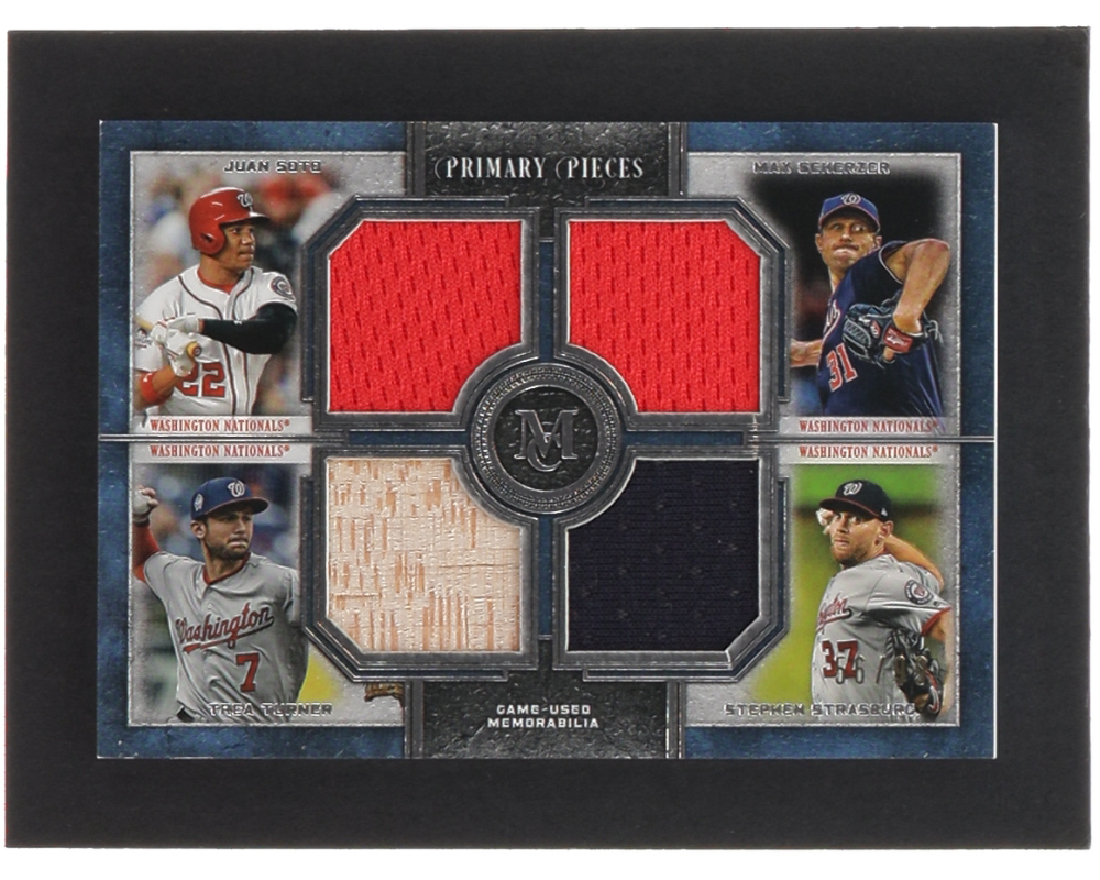 Juan Soto / Max Scherzer / Trea Turner / Stephen Strasburg 2019 Topps ...