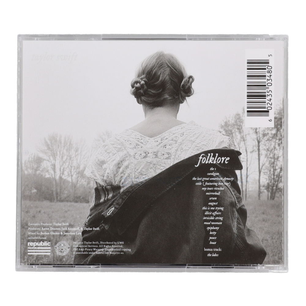 Taylor Swift Signed "Folklore" CD Insert (JSA) | Pristine Auction
