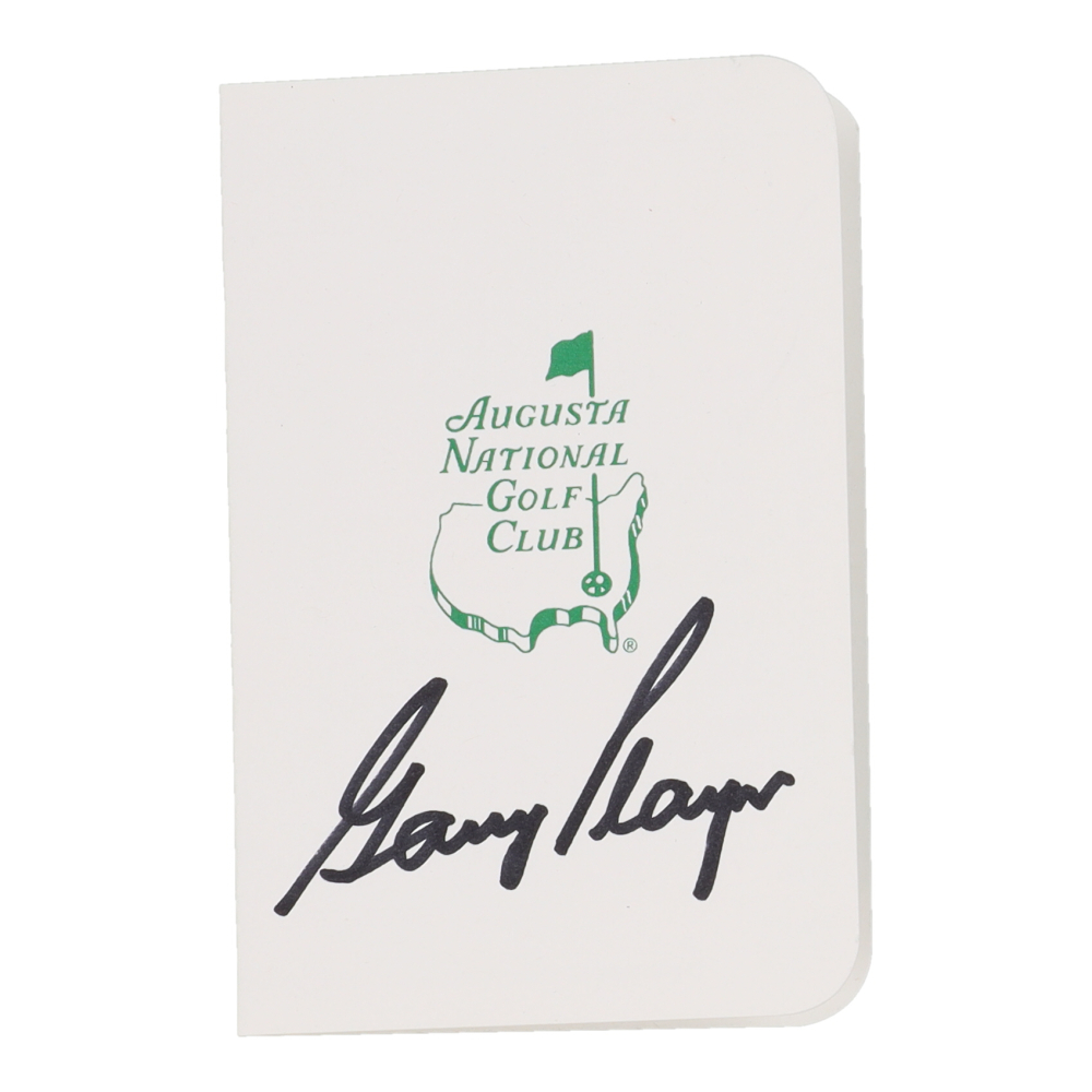 Gary Player Signed Masters Tournament Augusta National Golf Club ...