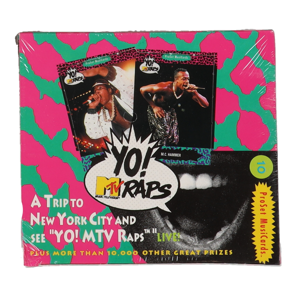1992 ProSet Yo! MTV RAPS MusiCards Box With (36) Packs | Pristine Auction