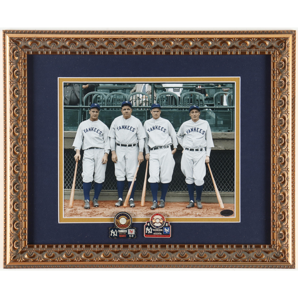 New York Yankees 1927 "Murderer's Row" Custom Framed Colorized Art ...