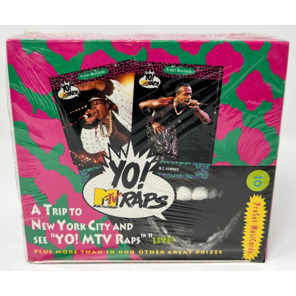 1991 ProSet Yo MTV Raps Trading Card Box With (36) Packs | Pristine Auction