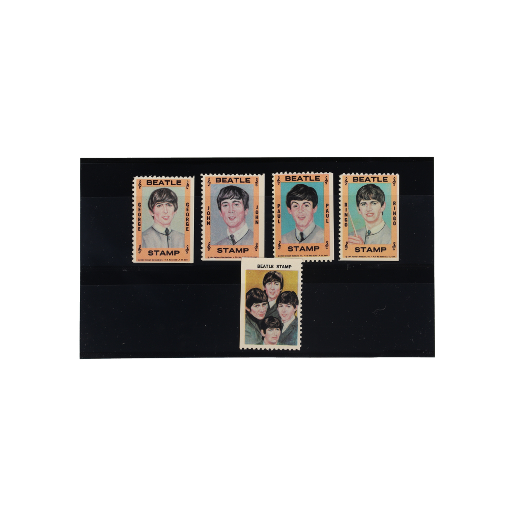 The Beatles 1964 Hallmark Set of (5) Stamps | Pristine Auction