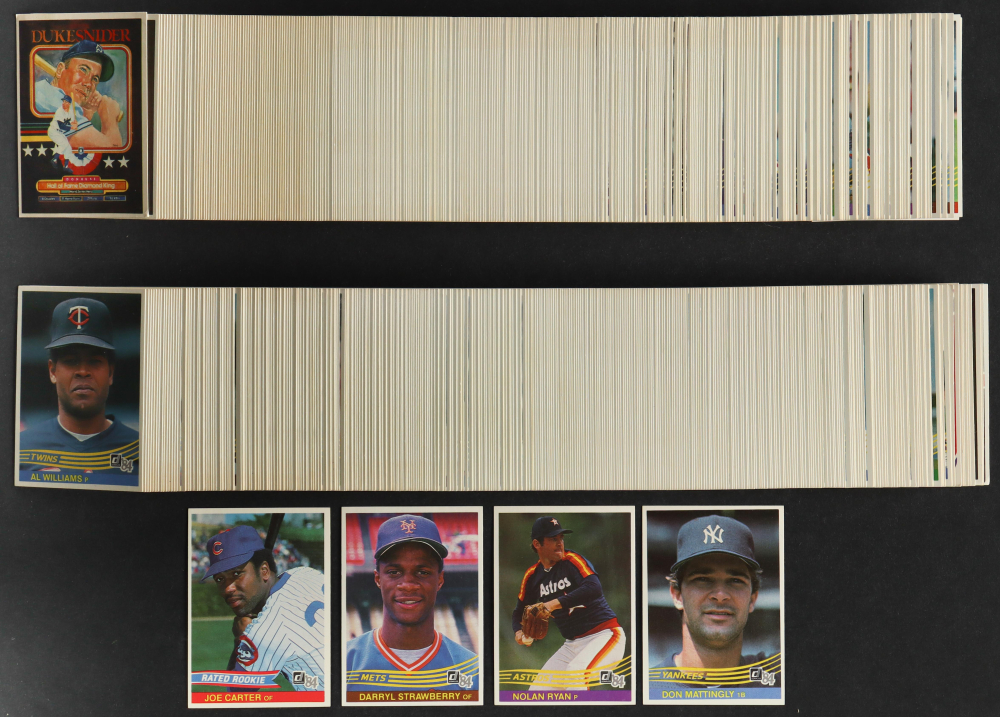 1984 Donruss Baseball Complete Set of (660) Cards with Don Mattingly ...