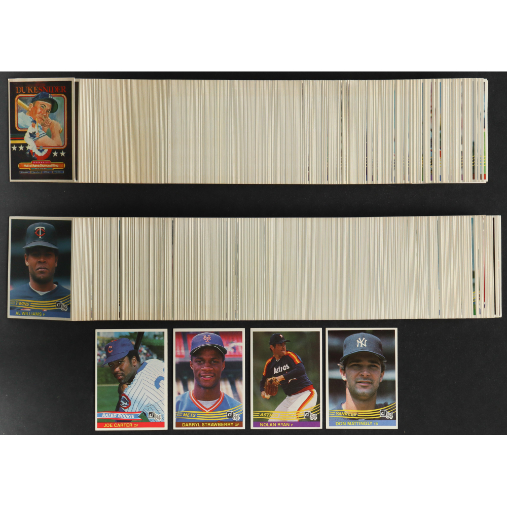 1984 Donruss Baseball Complete Set of (660) Cards with Don Mattingly ...
