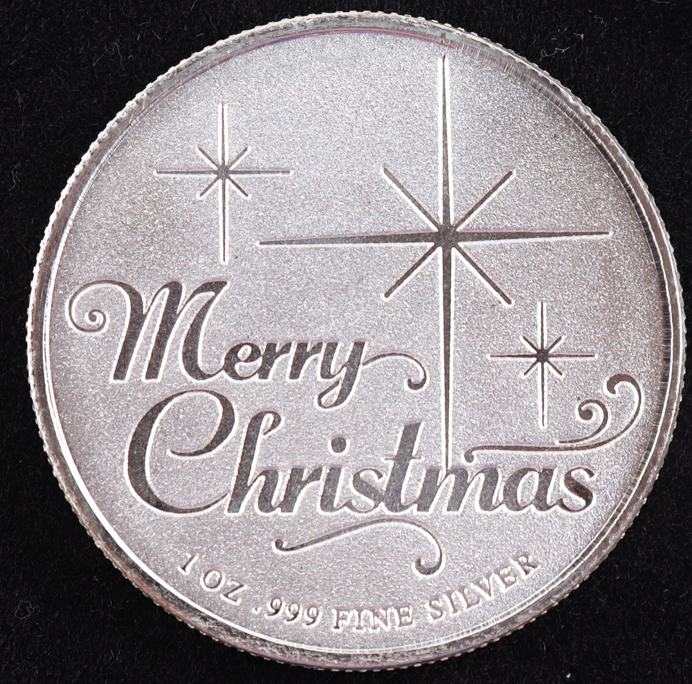 Merry Christmas - Nativity Scene 1oz .999 Fine Silver Round | Pristine ...