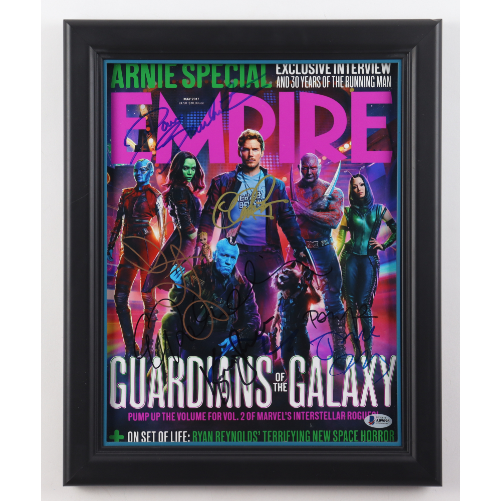 "Guardians of the Galaxy Vol. 2" Custom Framed Photo Cast-Signed By (8) with Chris Pratt, Zoe ...