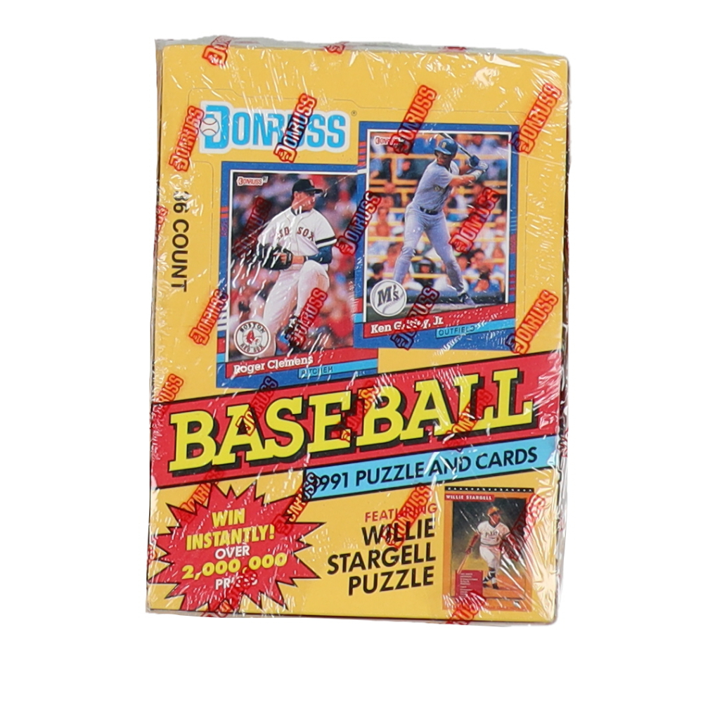 1991 Donruss Series 1 Baseball Wax Box With (36) Packs | Pristine Auction