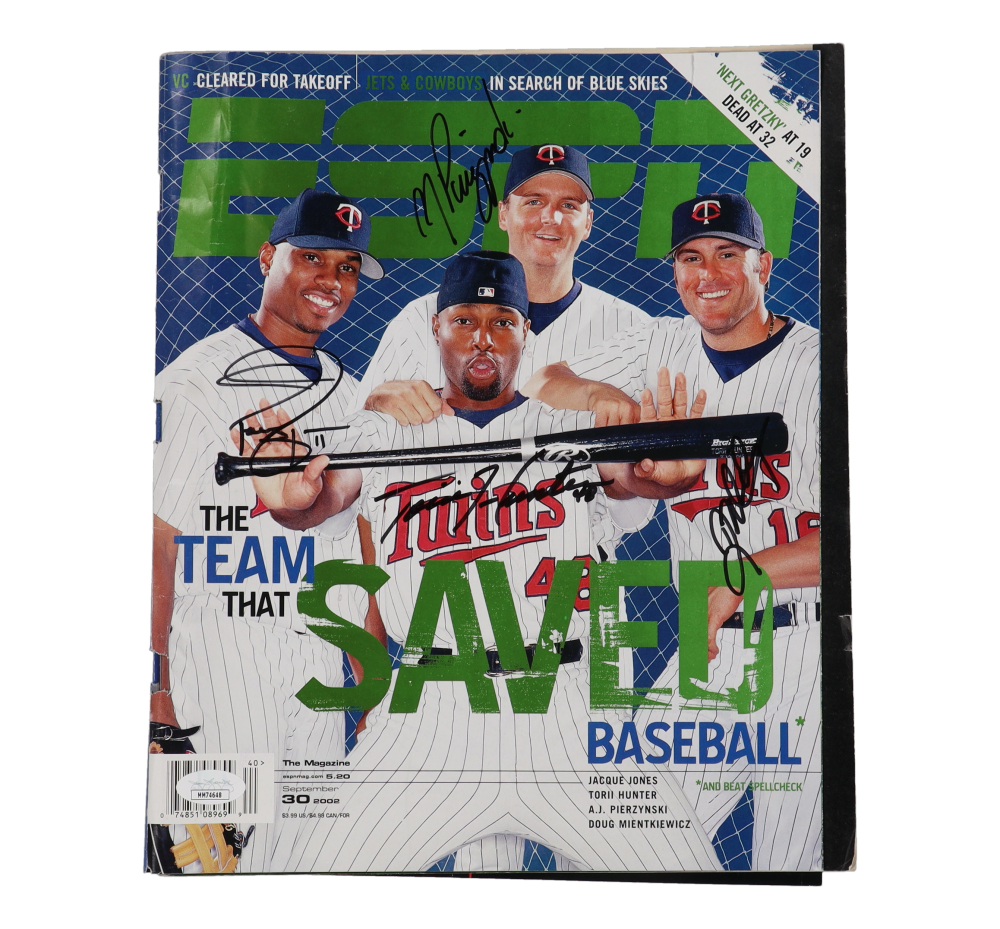 Jacque Jones, Torii Hunter, A.J. Pierzynski & Doug Mientkiewicz Signed ...