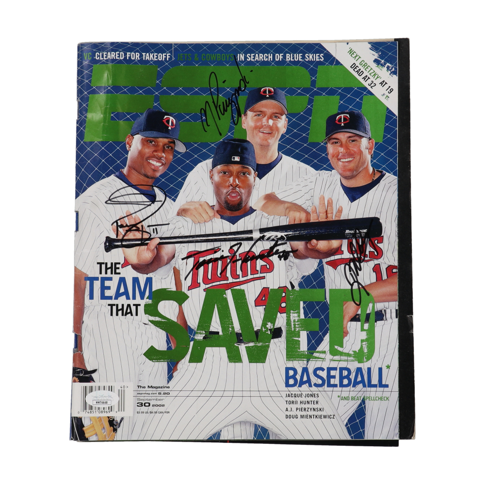 Jacque Jones, Torii Hunter, A.J. Pierzynski & Doug Mientkiewicz Signed ...