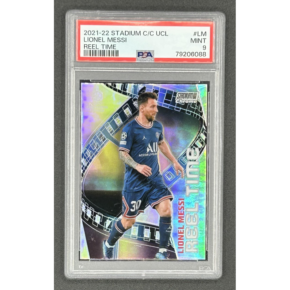 Lionel Messi 2021-22 Stadium Club Chrome UEFA Champions League Reel ...