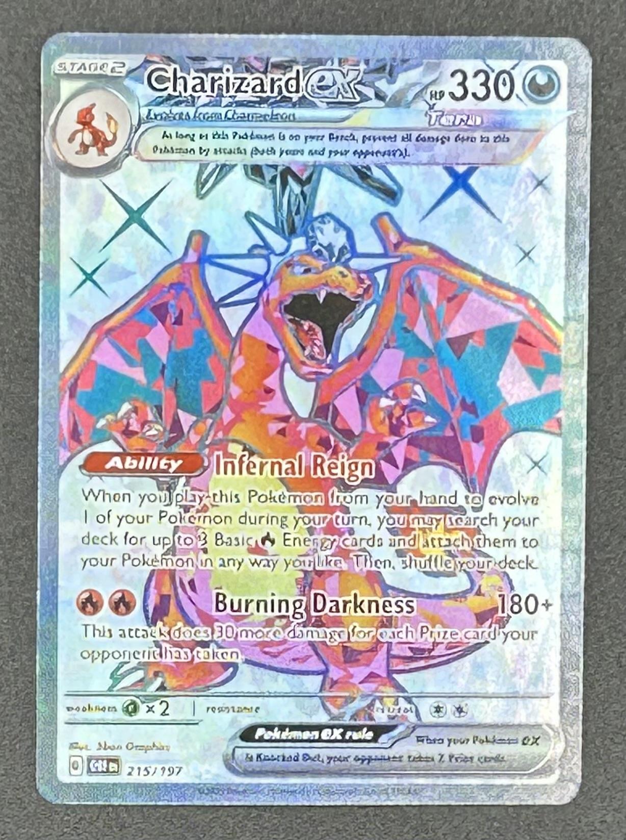 Charizard EX 2023 Pokemon Scarlet and Violet Obsidian Flames #215 ...