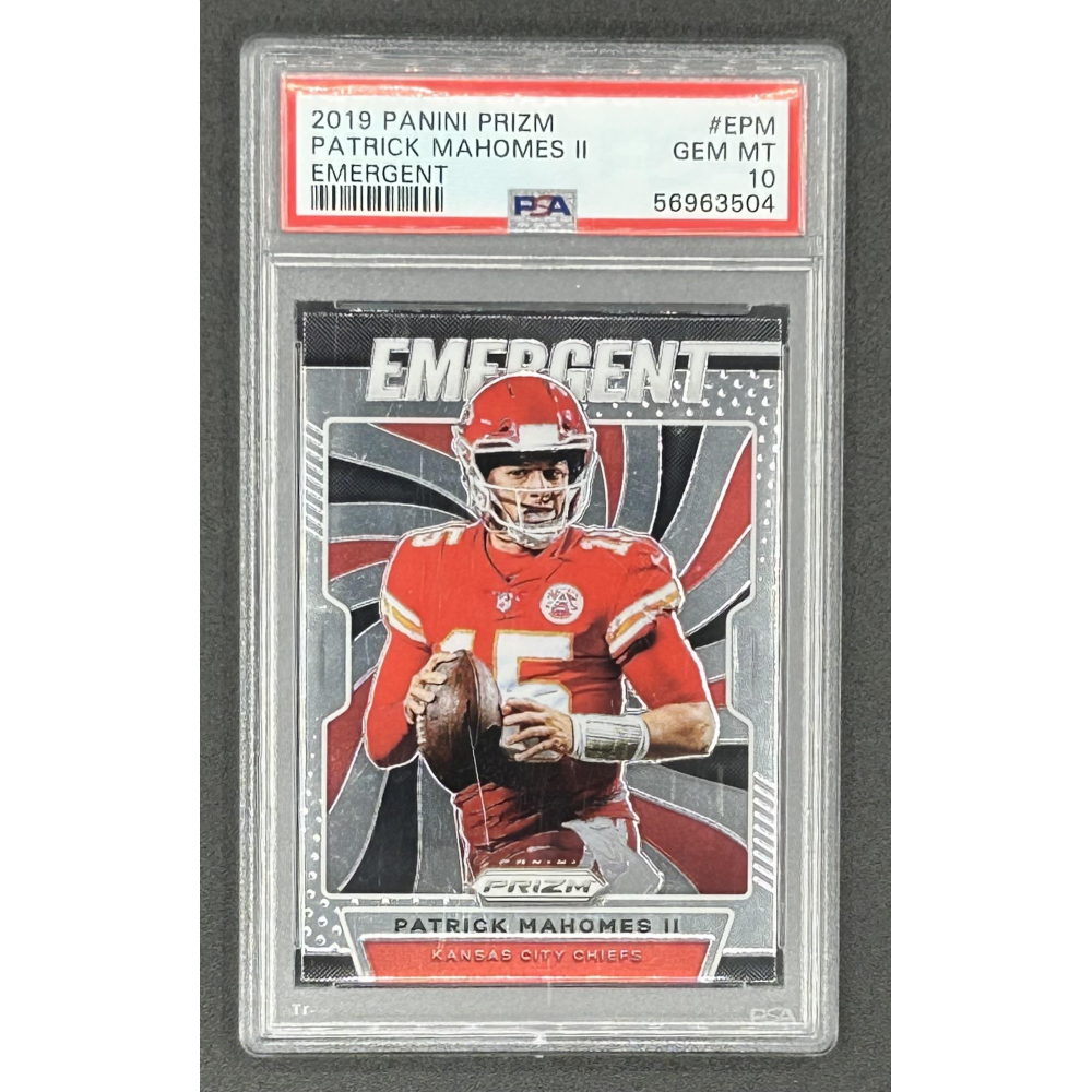 Patrick Mahomes II 2019 Panini Prizm Emergent #9 (PSA 10) | Pristine ...