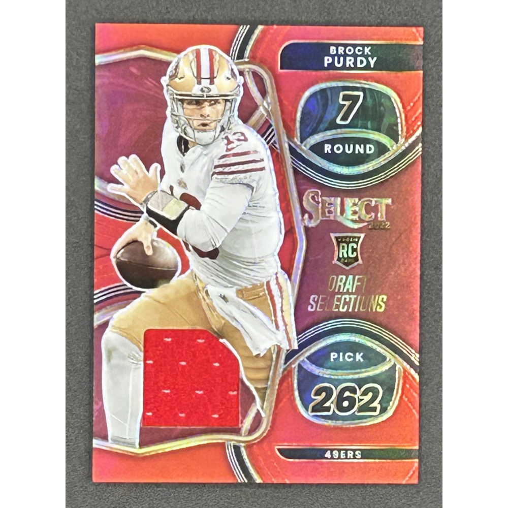 Brock Purdy 2022 Select Draft Selections Memorabilia Prizm Red #24 ...
