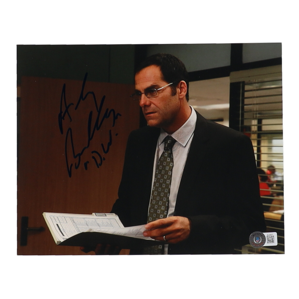 Andy Buckley Signed "The Office" 8x10 Photo Inscribed "D.W." (Beckett ...