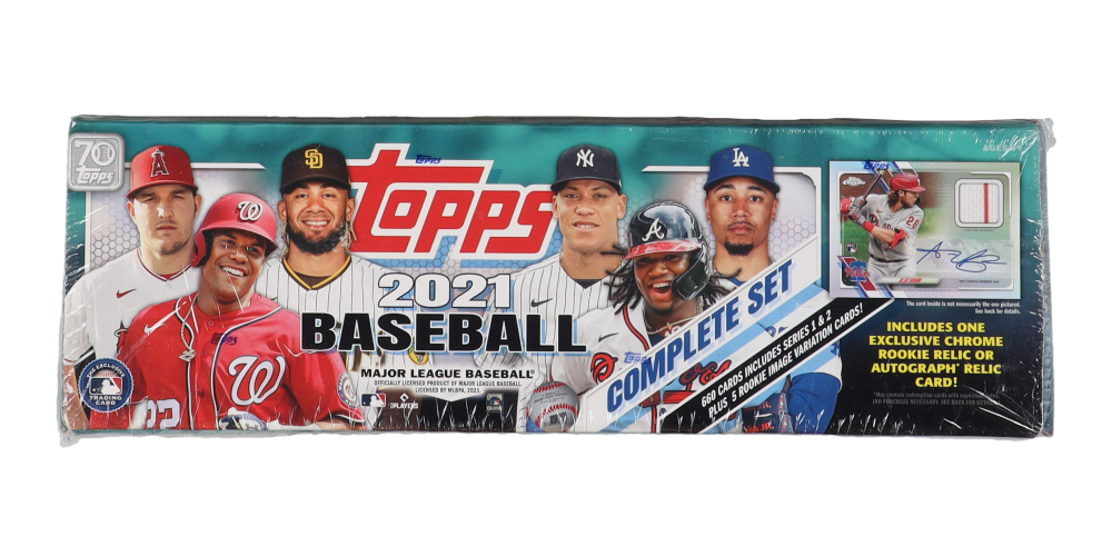 2021 Topps Baseball Complete Set Box of (665) Cards | Pristine Auction