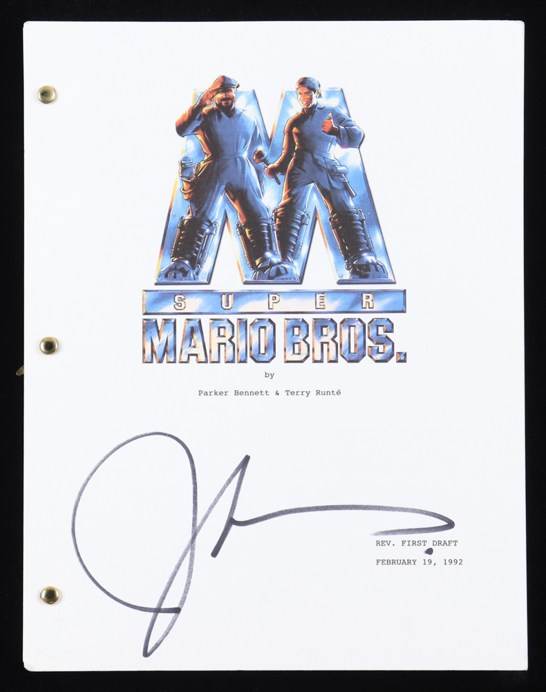 John Leguizamo Signed "Super Mario Bros." 8x10 Movie Script (ACOA ...
