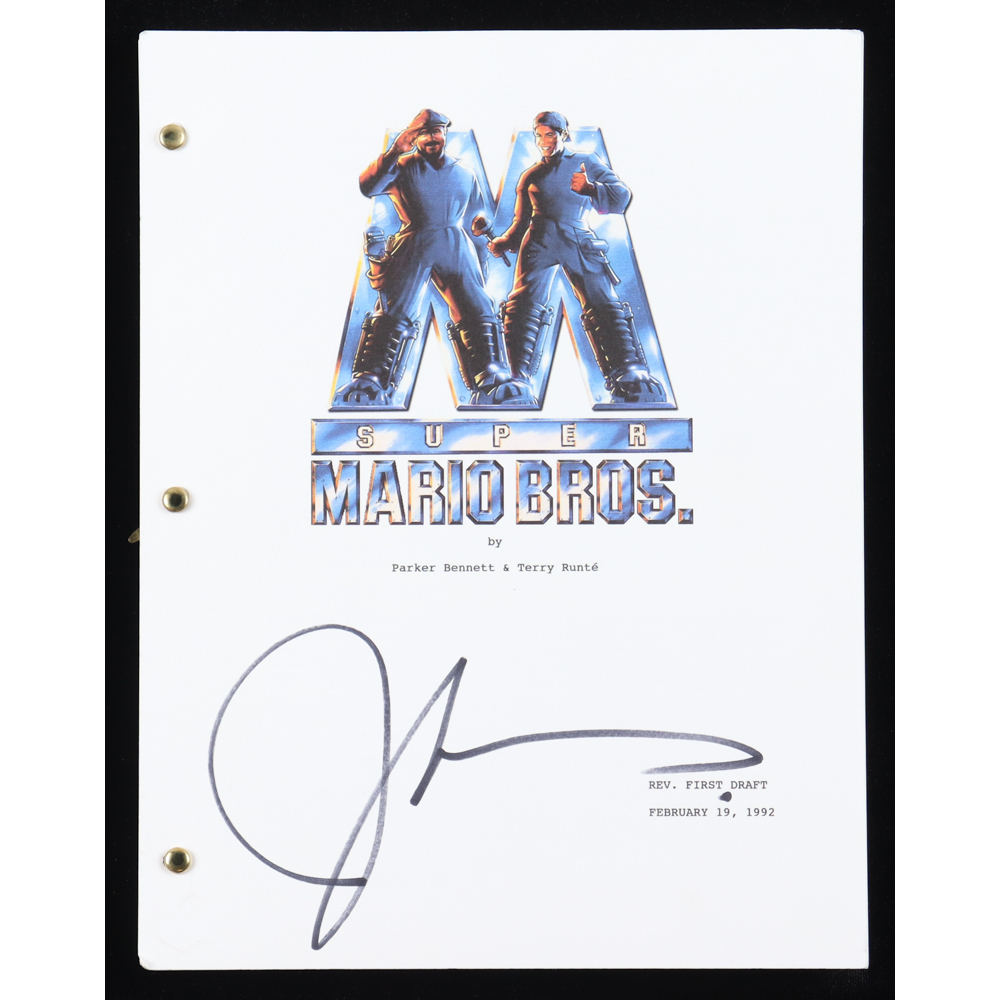 John Leguizamo Signed "Super Mario Bros." 8x10 Movie Script (ACOA ...