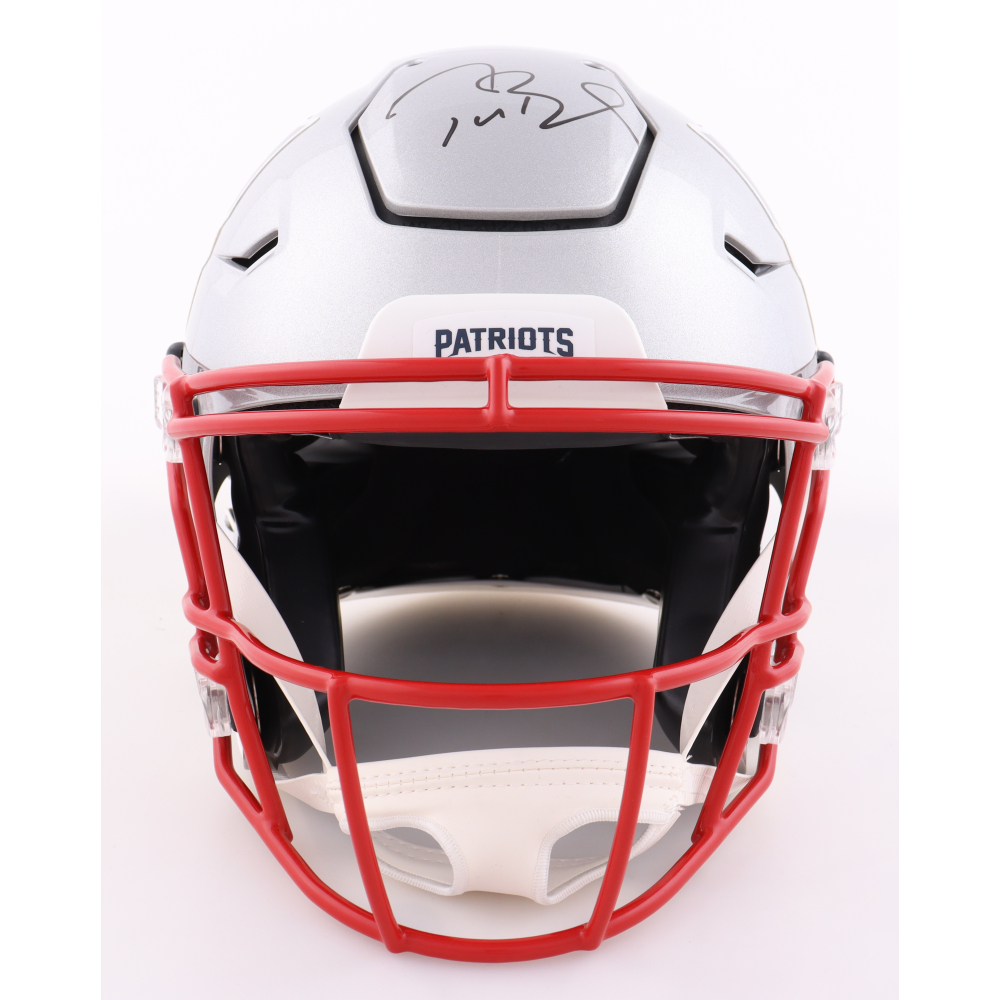 Tom Brady Signed Patriots Full-Size Authentic On-Field SpeedFlex Helmet ...