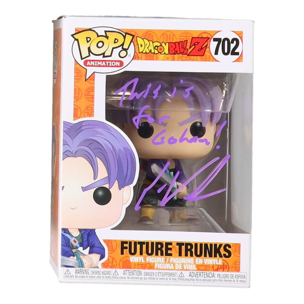 Eric Vale Signed "DragonBall Z" #702 Future Trunks Funko Pop! Vinyl ...