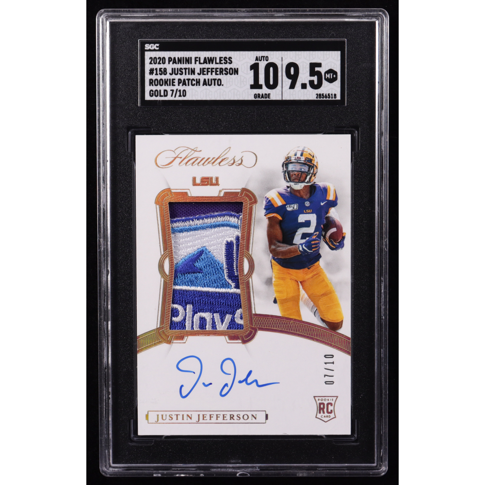 Justin Jefferson 2020 Panini Flawless Collegiate Rookie Patch ...