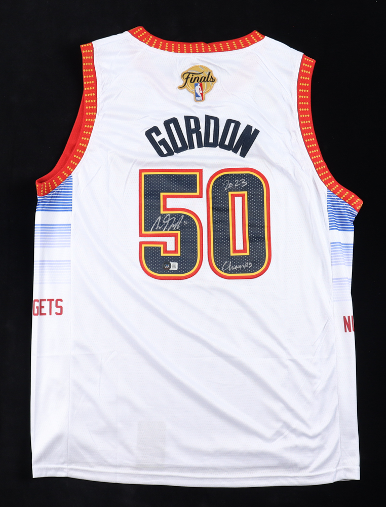 Aaron Gordon Signed Jersey Inscribed "2023 Champs" (Beckett) | Pristine ...