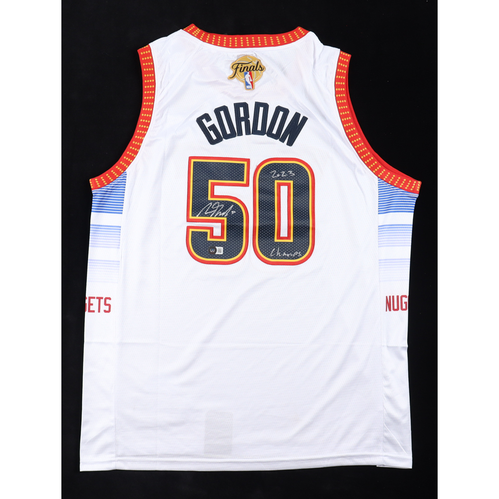 Aaron Gordon Signed Jersey Inscribed "2023 Champs" (Beckett) | Pristine ...