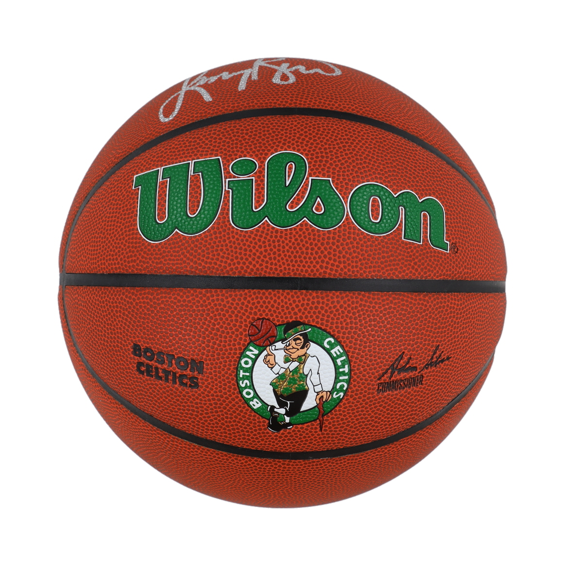 Larry Bird Signed Celtics NBA Logo Basketball (JSA & Bird) | Pristine ...