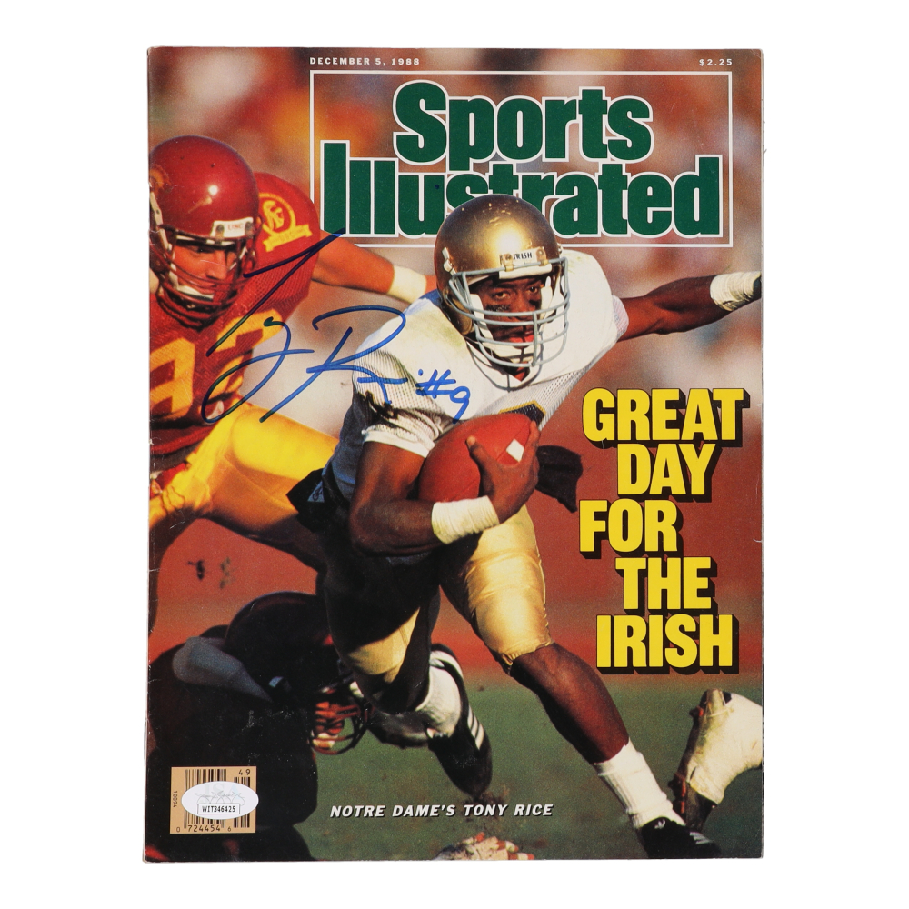 Tony Rice Signed 1988 Sports Illustrated Magazine (JSA) | Pristine Auction