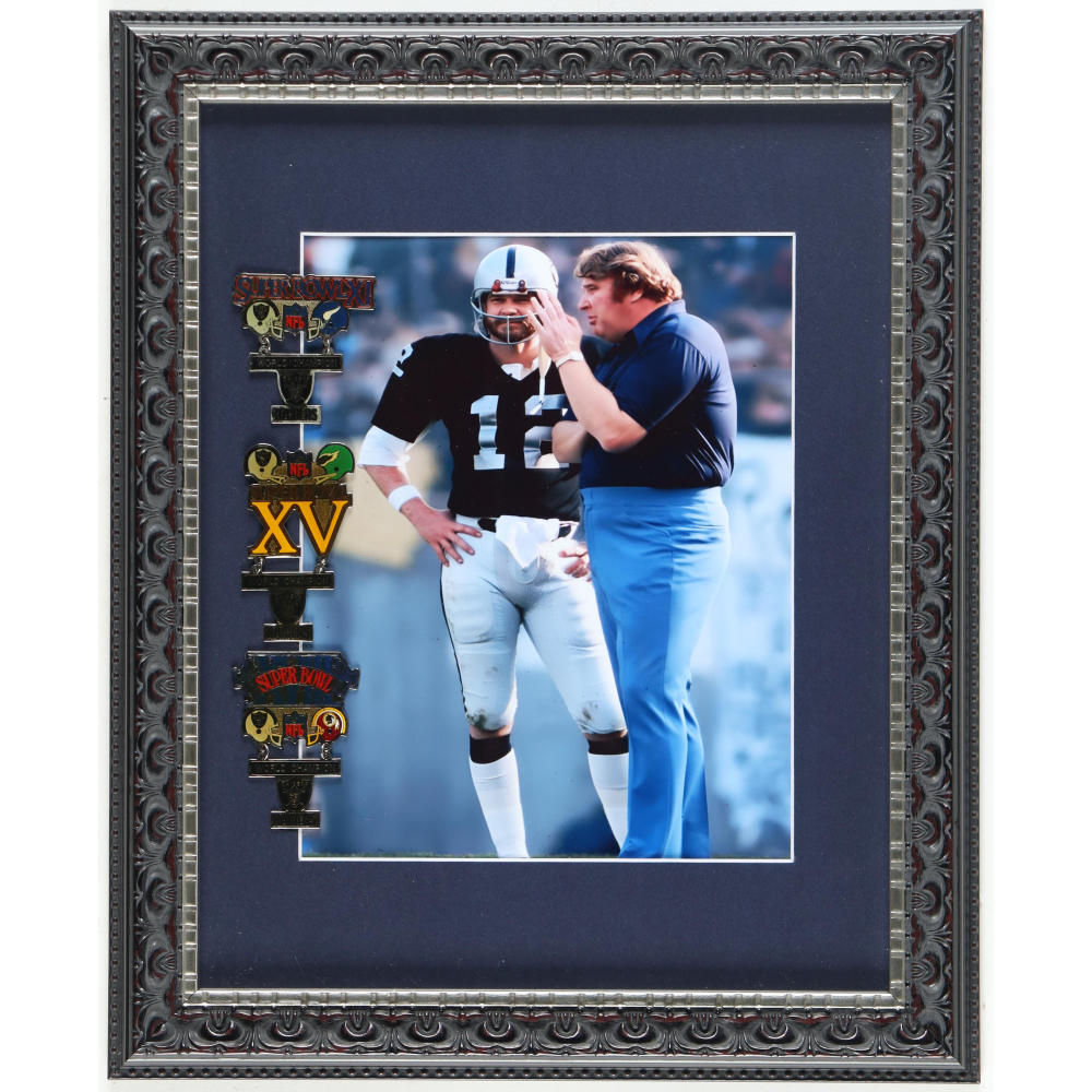 Ken Stabler & John Madden Raiders Custom Framed Photo Display with ...
