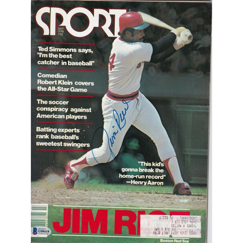 Jim Rice Signed 1978 "Sport" Magazine (Beckett) | Pristine Auction