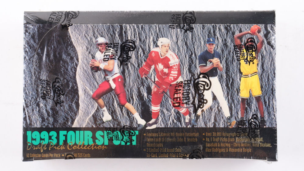 1993 Classic Four Sport Draft Pick Collection Hobby Box | Pristine Auction