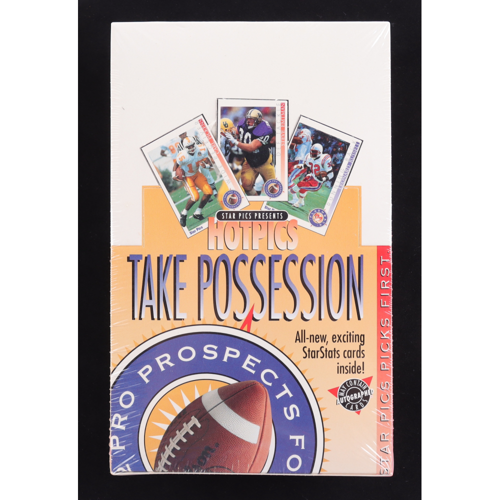 1992 Star Pics Hot Picks Take Possession Football Hobby Box with (36 ...
