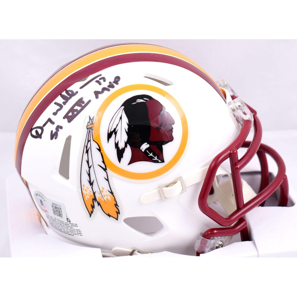 Doug Williams Signed Washington Matte White Alternate Speed Mini Helmet ...