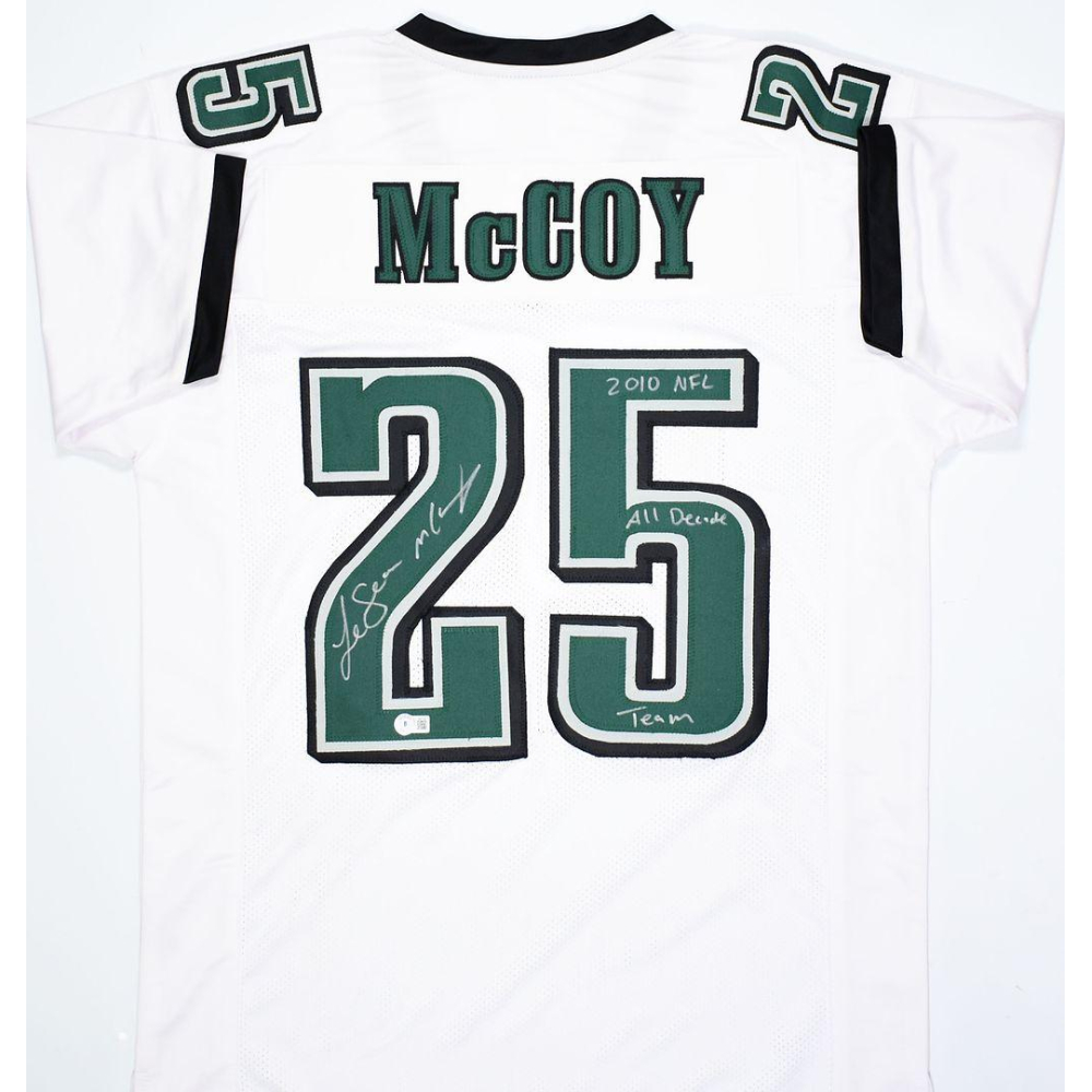 LeSean McCoy Signed Jersey Inscribed "2010 NFL All Decade Team ...