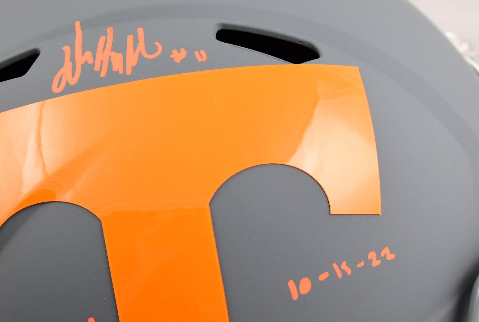 Jalin Hyatt Signed Tennessee Volunteers Full-Size AMP Alternate Speed ...