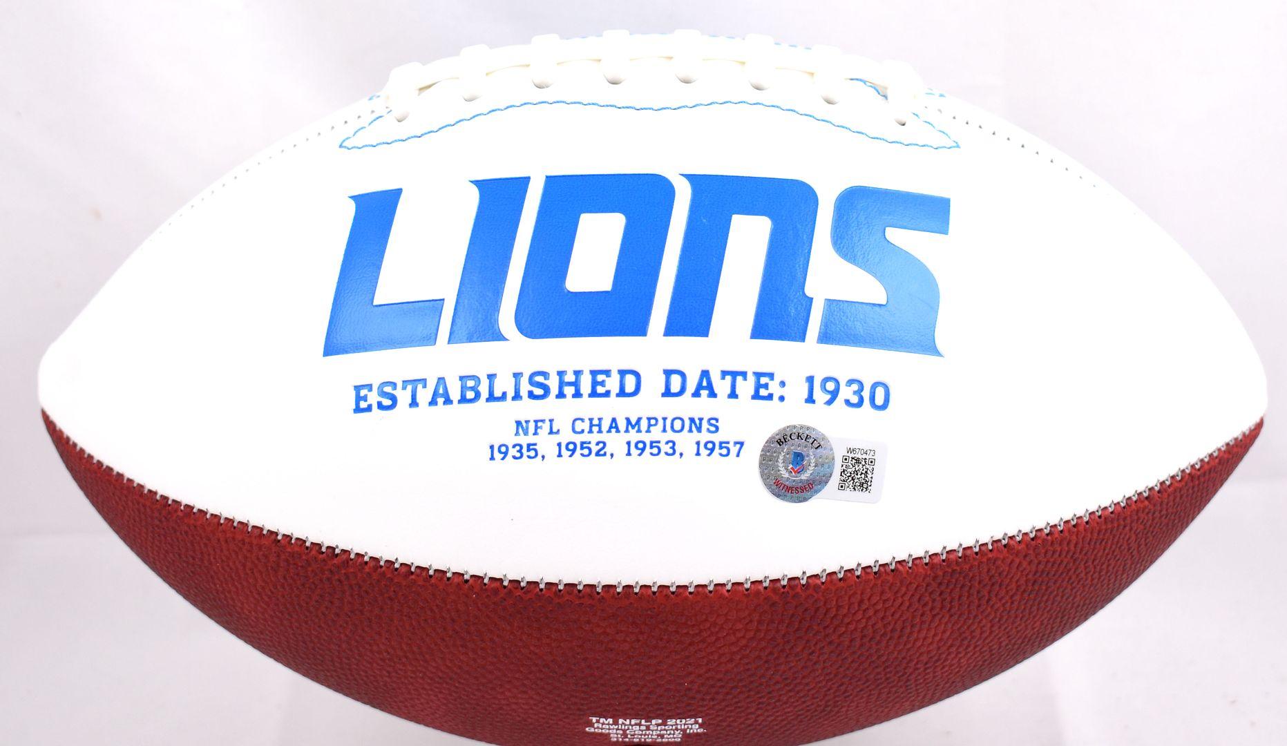 Hendon Hooker Signed Lions Logo Football (Beckett) | Pristine Auction