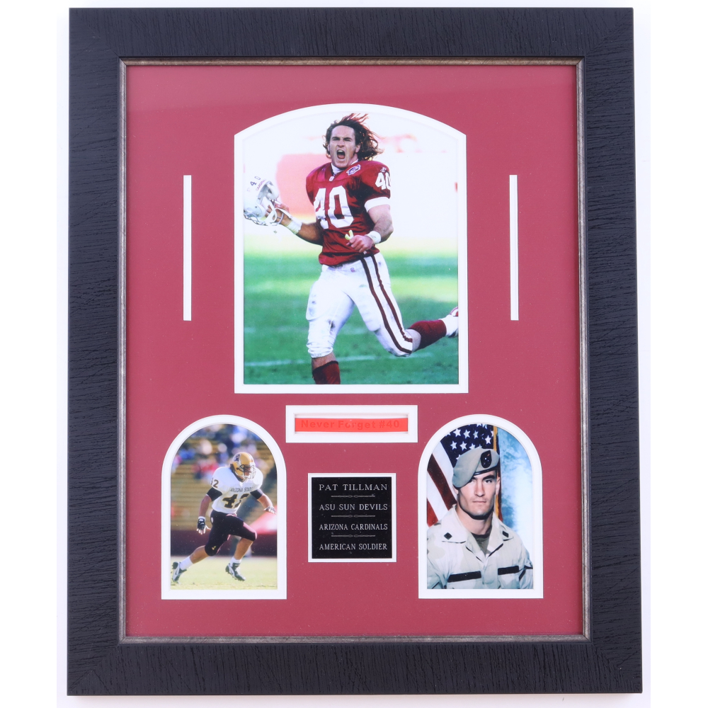 Pat Tillman Custom Framed Photo Display | Pristine Auction