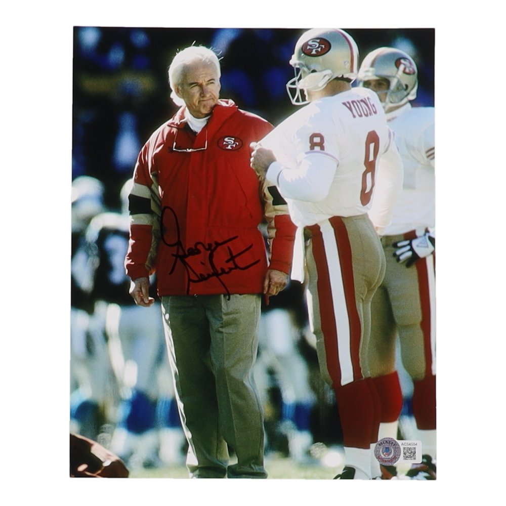 George Seifert Signed 49ers 8x10 Photo (Beckett) | Pristine Auction