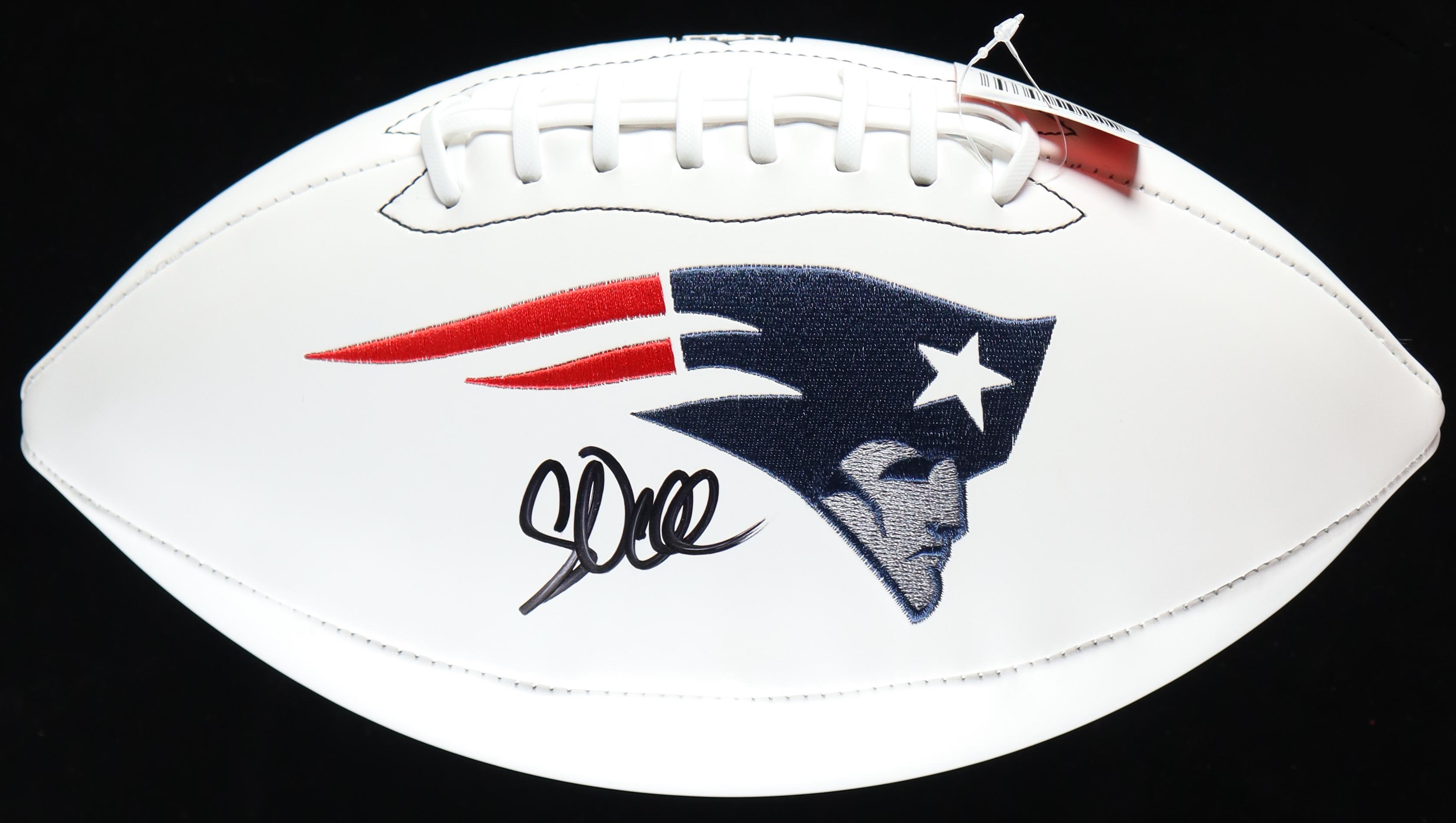 Corey Dillon Signed Patriots Logo Football (Beckett) | Pristine Auction