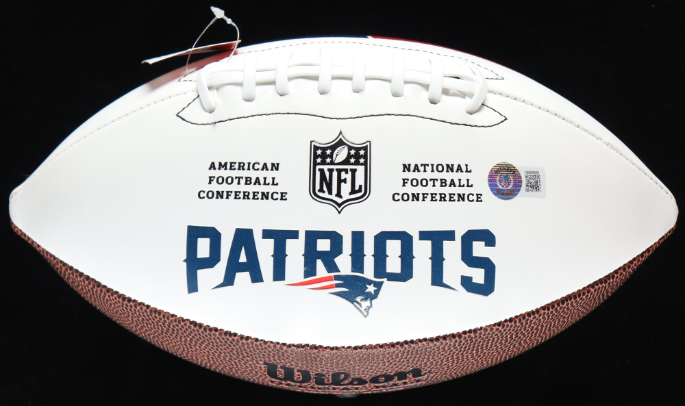 Corey Dillon Signed Patriots Logo Football (Beckett) | Pristine Auction