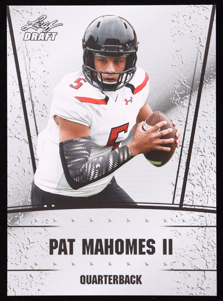 Patrick Mahomes II 2017 Leaf Special Release Draft Silver #07 RC ...
