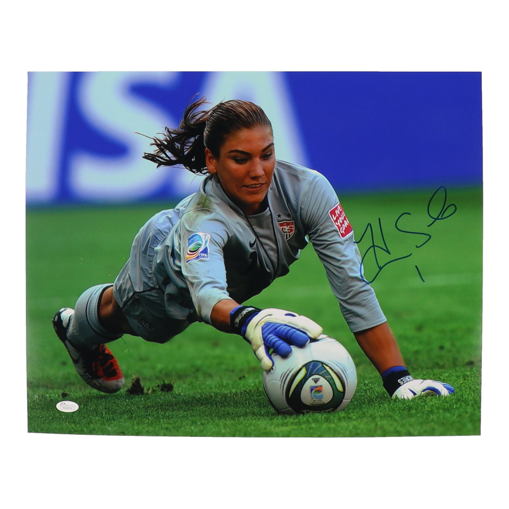 Hope Solo Signed Team USA 16x20 Photo (JSA) | Pristine Auction